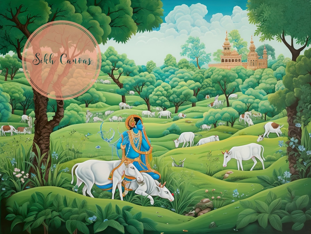 Hindu Sketch Art Lord Krishna Art Flute Vrindavan Gardens Mathura ...