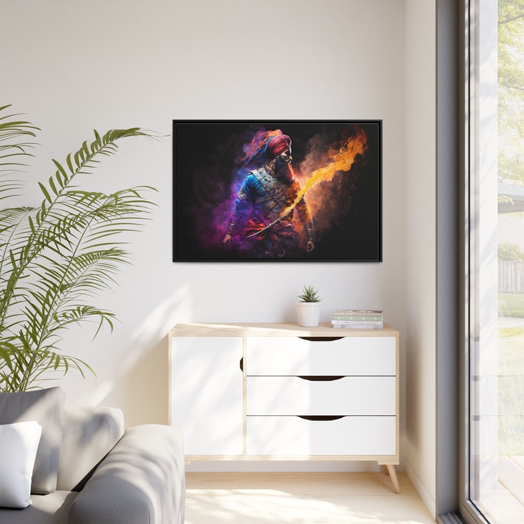 Sikh Wall Decor Sikh Fantasy Painting Art Sikhism Wall Art Sikh Designs ...