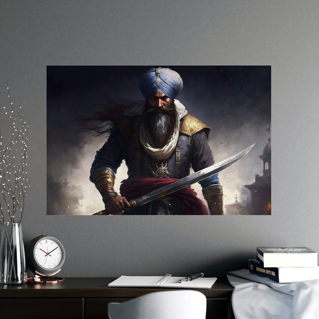 Poster of Sikh Khalsa Warrior Wall Art for Living Room Wall Decor ...