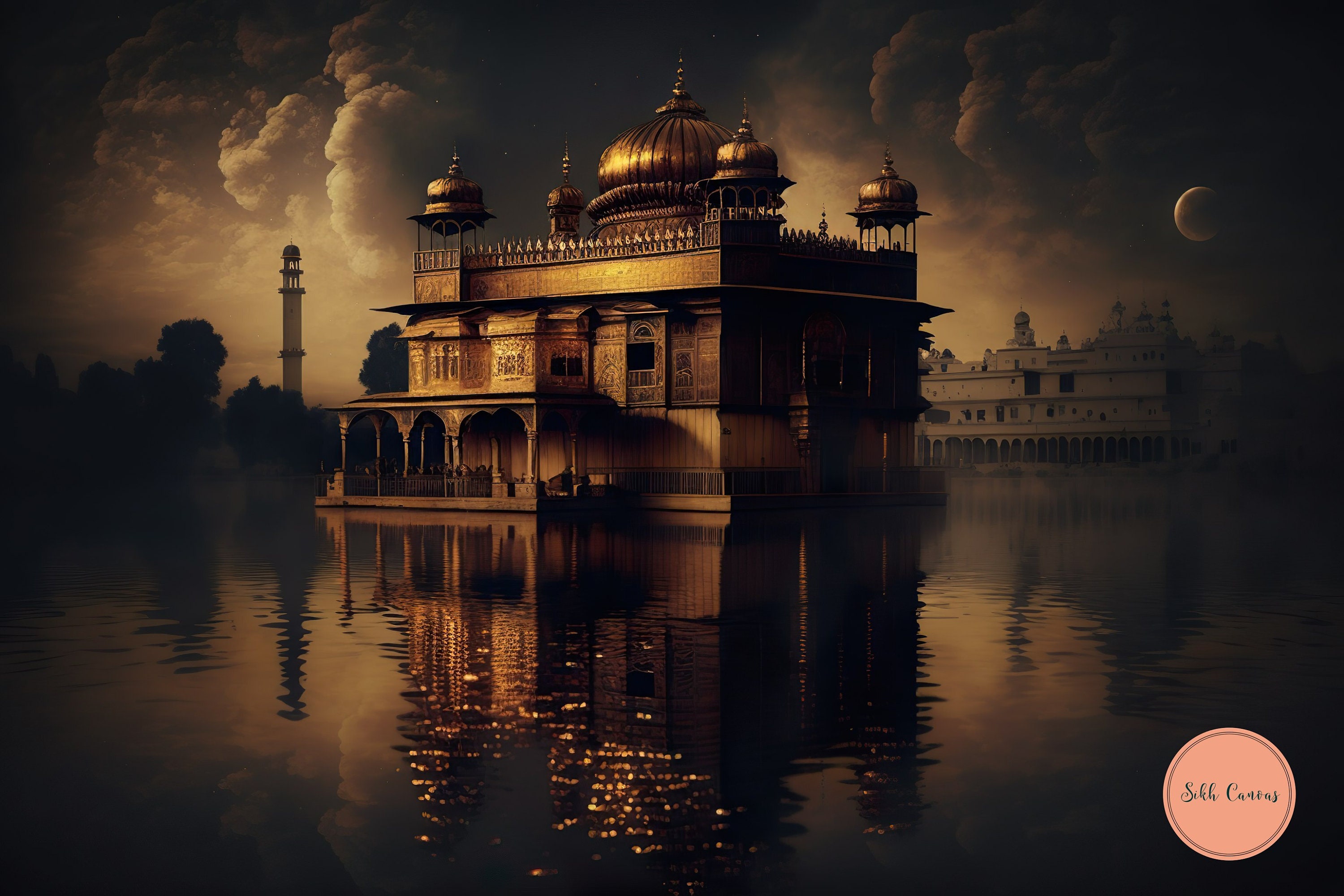 Golden Temple Wall Art Sikhism Wall Decor Sikh Wall Art for Living Room ...