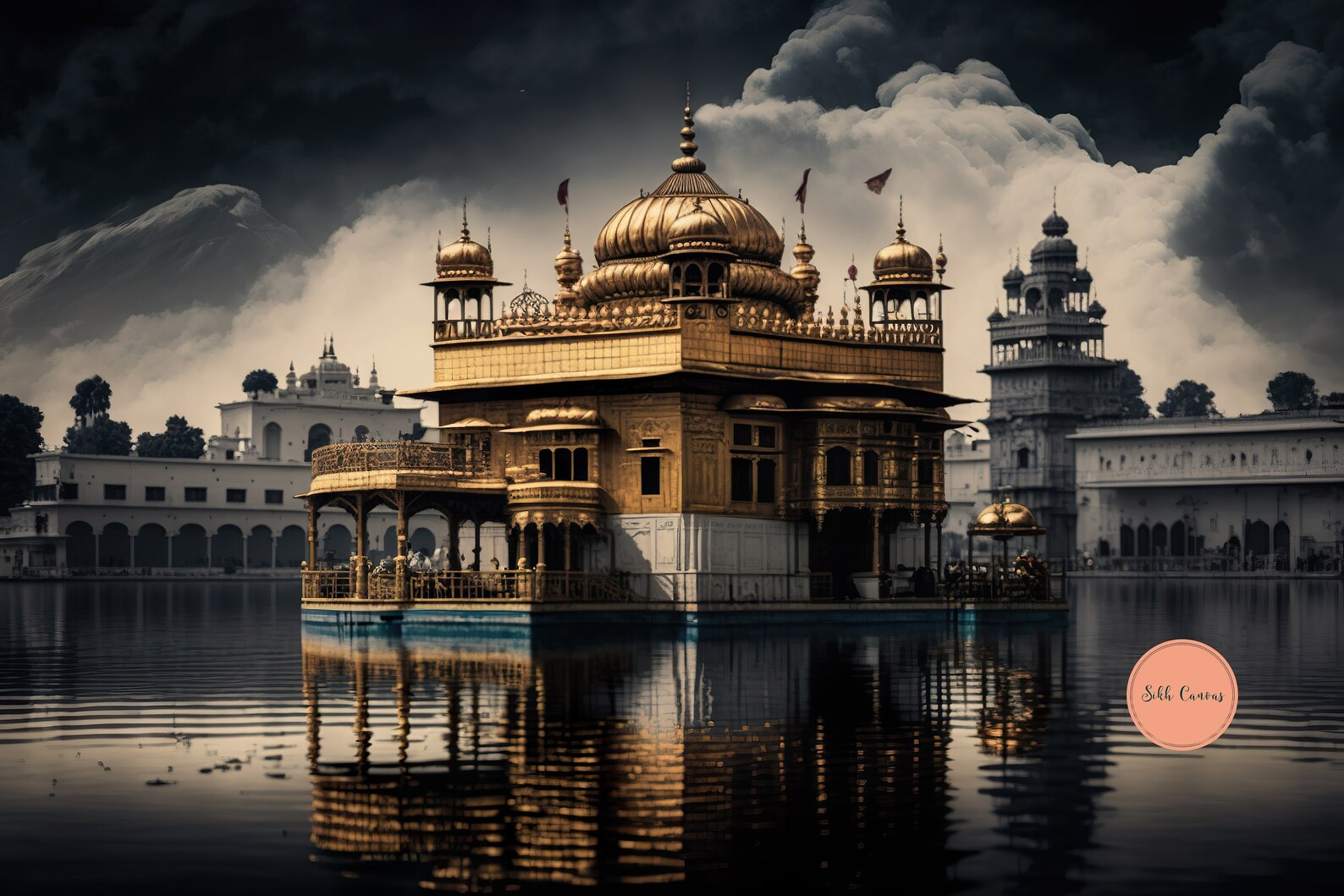 Golden Temple Wall Decor Golden Temple Wall Art Sikh Wall Art Sikhism ...