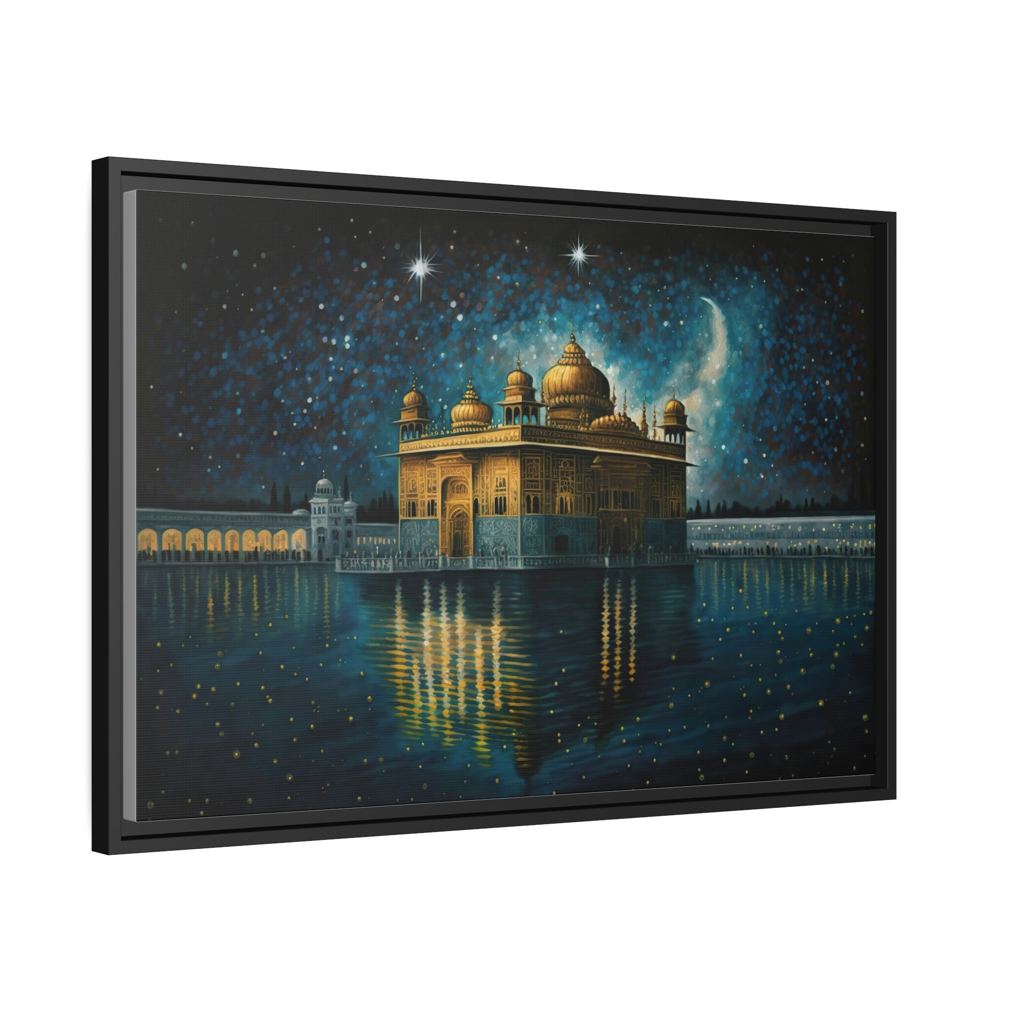 Golden Temple Oil Painting Wall Art Golden Temple Wall Decor Sikh Wall ...
