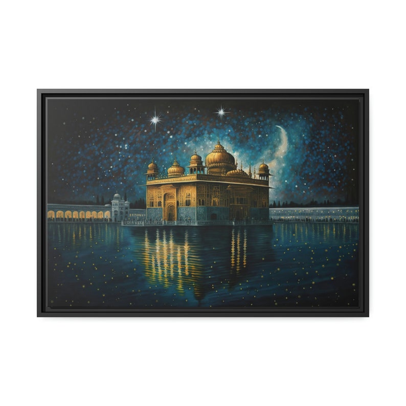 Golden Temple Oil Painting Wall Art Golden Temple Wall Decor Sikh Wall ...