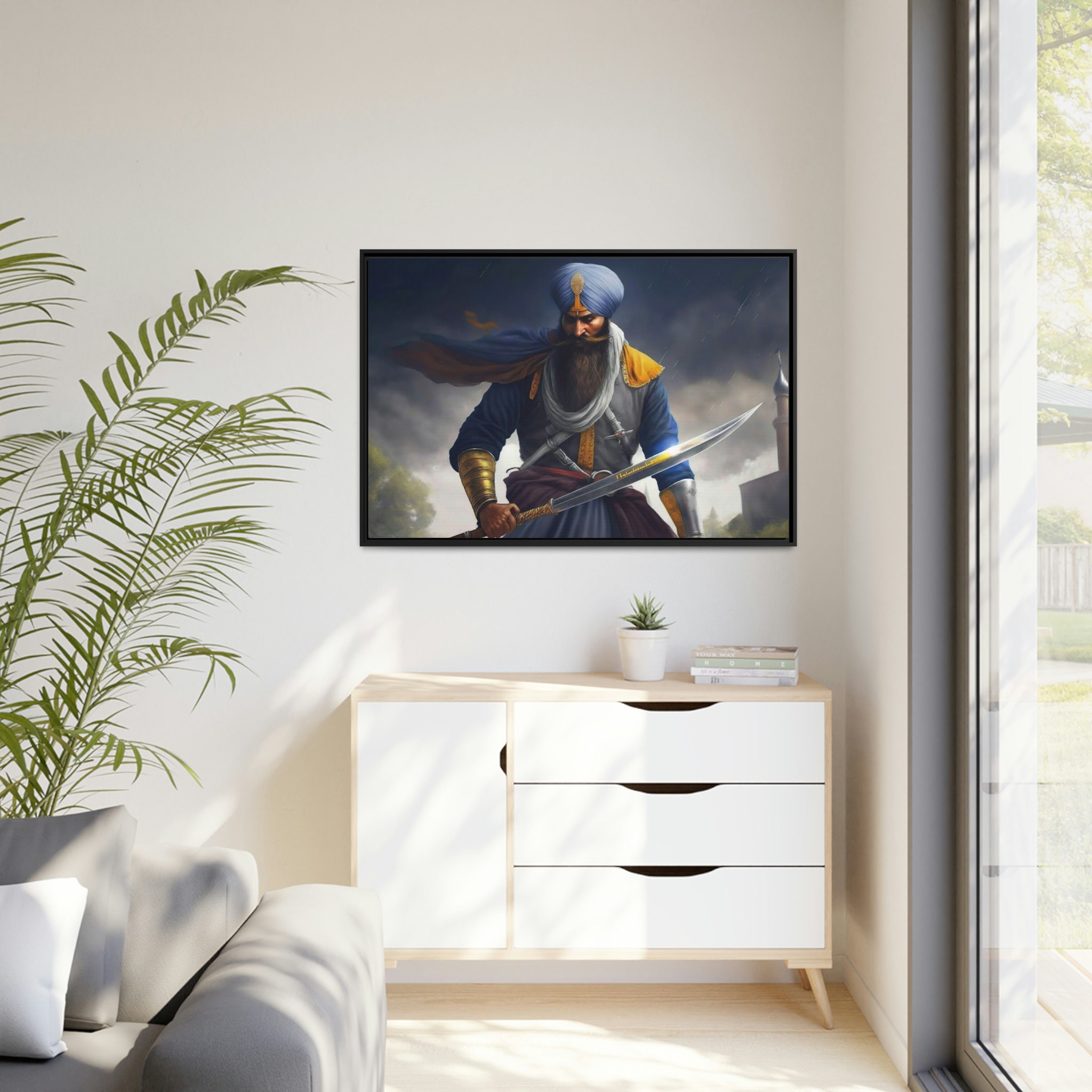 Sikh Wall Art Sikh Warrior Art Sikh Wall Decor Khalsa Painting Khalsa ...
