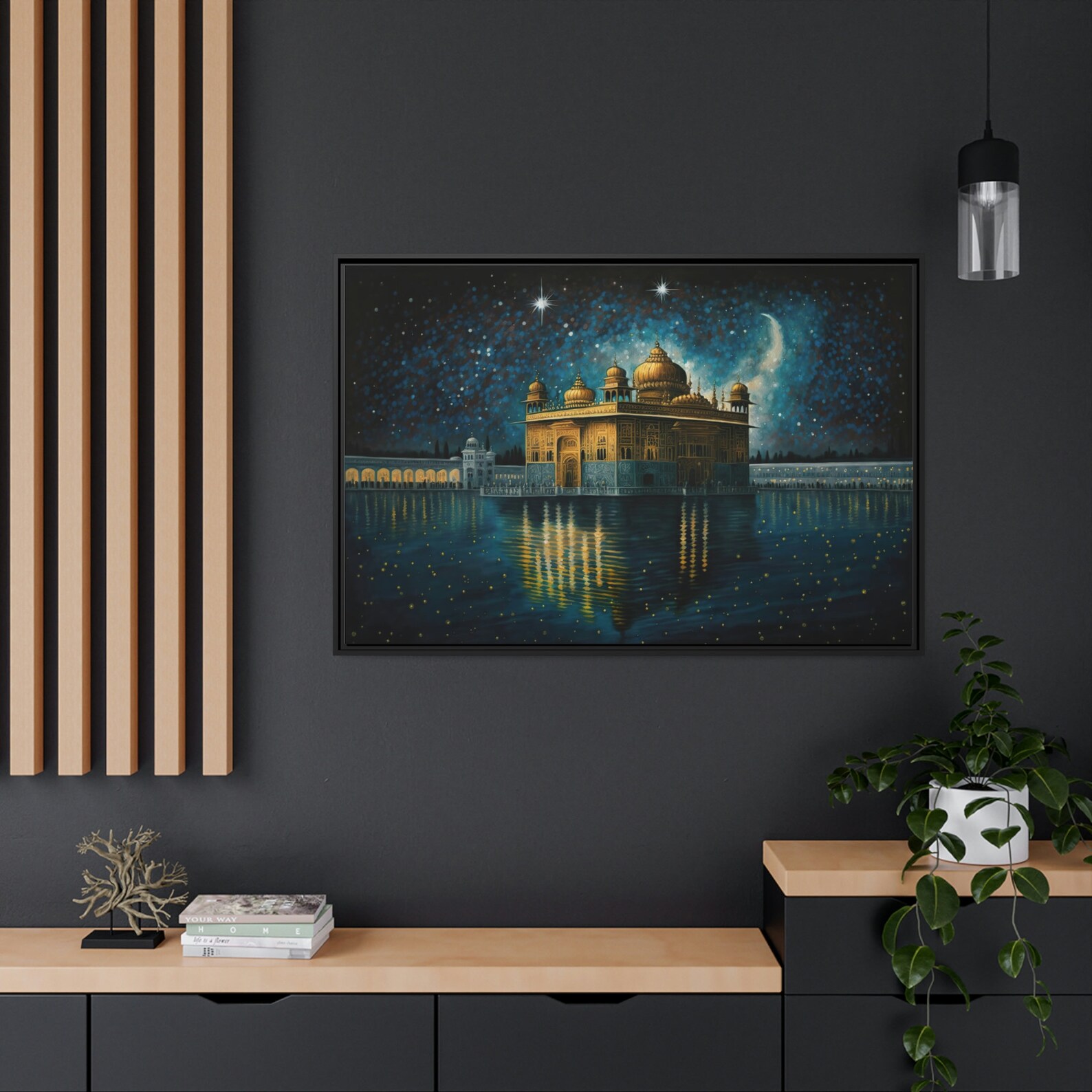 Golden Temple Oil Painting Wall Art Golden Temple Wall Decor Sikh Wall ...