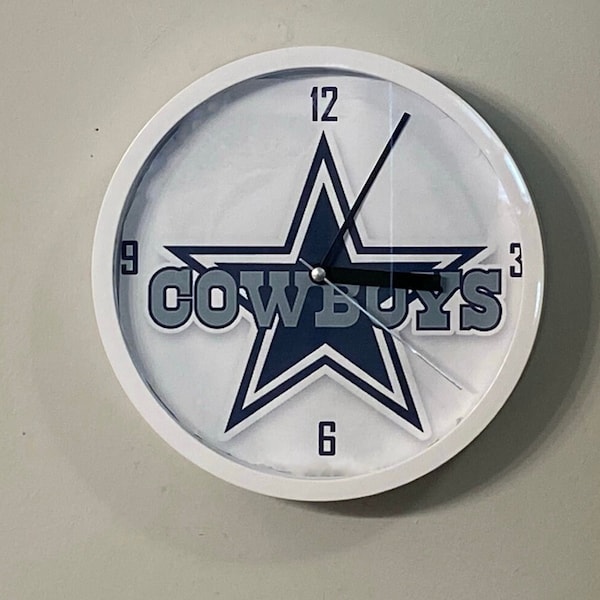 Dallas Cowboys Clock - Etsy