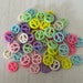 70 Acrylic Peace Sign Beads - Acrylic Peace Sign Pendants - Peace Sign ...