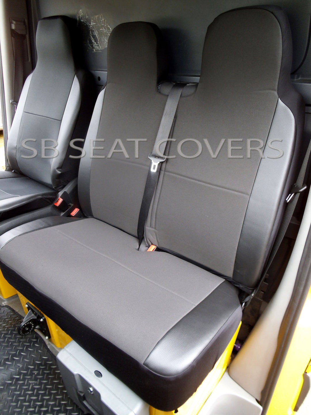 Van Seat Covers to Fit a Ford Transit Van, Anthracite With Black ...