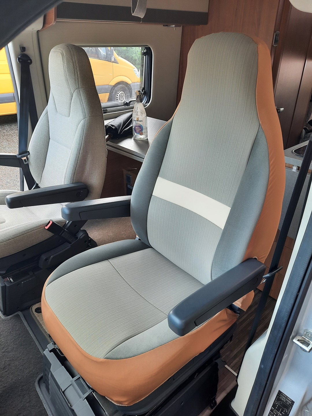 To Fit a Talbot Motorhome 2 Front Seat Covers, MH-1064 Cathy in A Shade ...