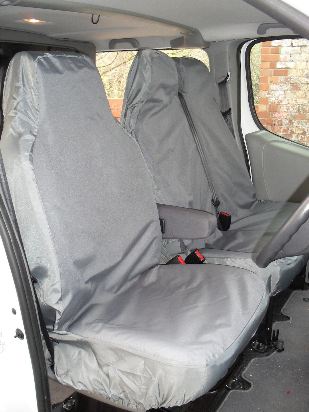 Citroen Dispatch Waterproof Seat Covers, Heavy-duty Grey Canvas, Single ...