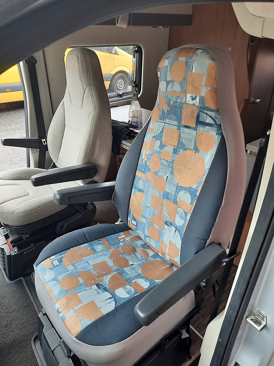 To Fit a Mercedes Motorhome 2 Front Seat Covers, MH-1025 Chloe in ...