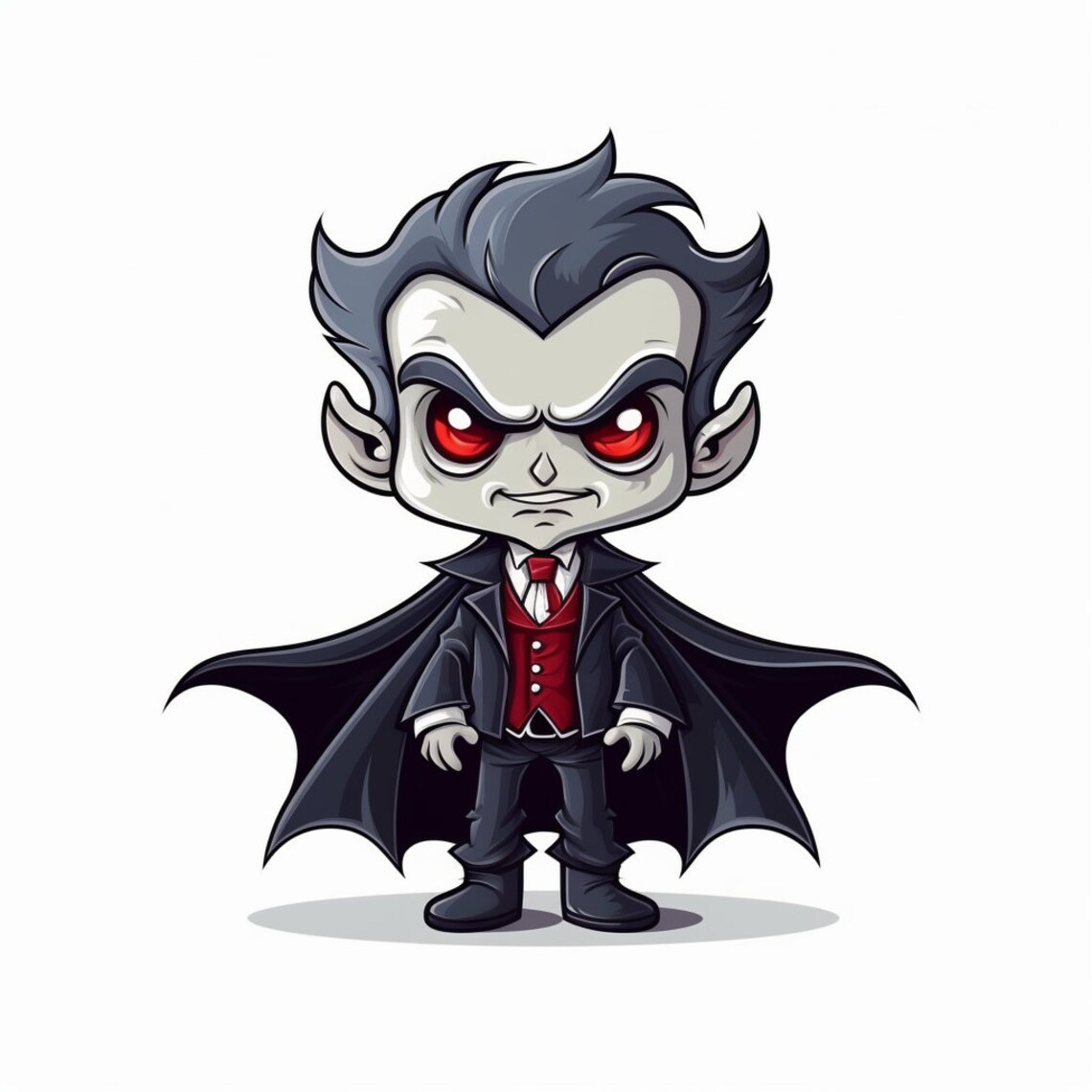 10 Scary Halloween Vampires Cartoons PNG Pack Fun Digital Art/clipart ...