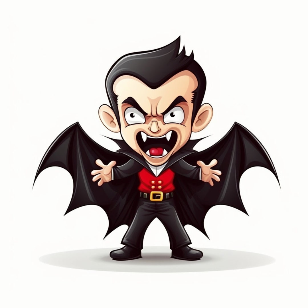10 Scary Halloween Vampires Cartoons PNG Pack Fun Digital Art/clipart ...