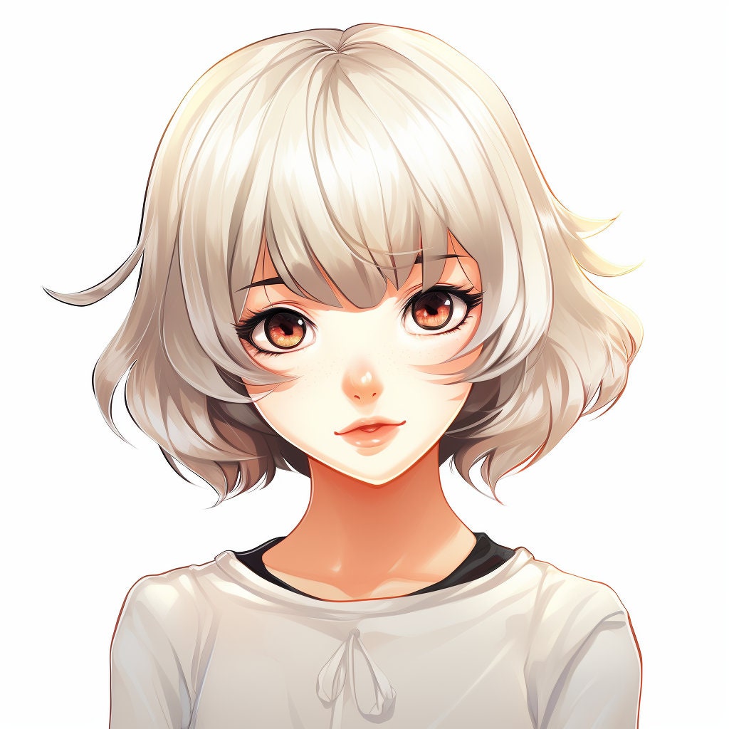 8 Anime Style Girl Avatars PNG Pack – Transparent Background - Fun ...