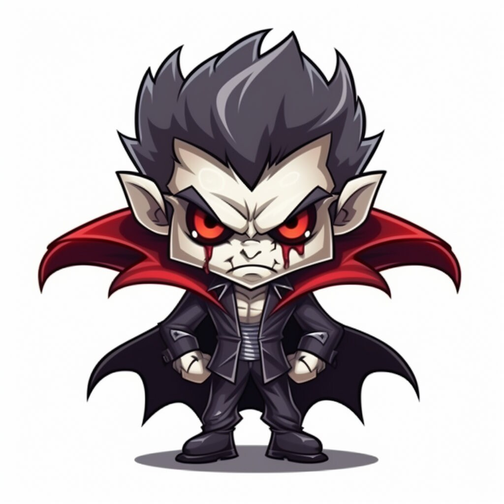 10 Scary Halloween Vampires Cartoons PNG Pack Fun Digital Art/clipart ...