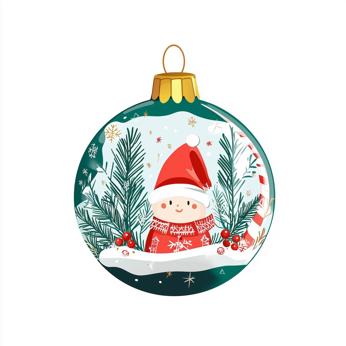 12 Cartoon Christmas Baubles PNG Pack – Fun Digital Art/clipart for ...