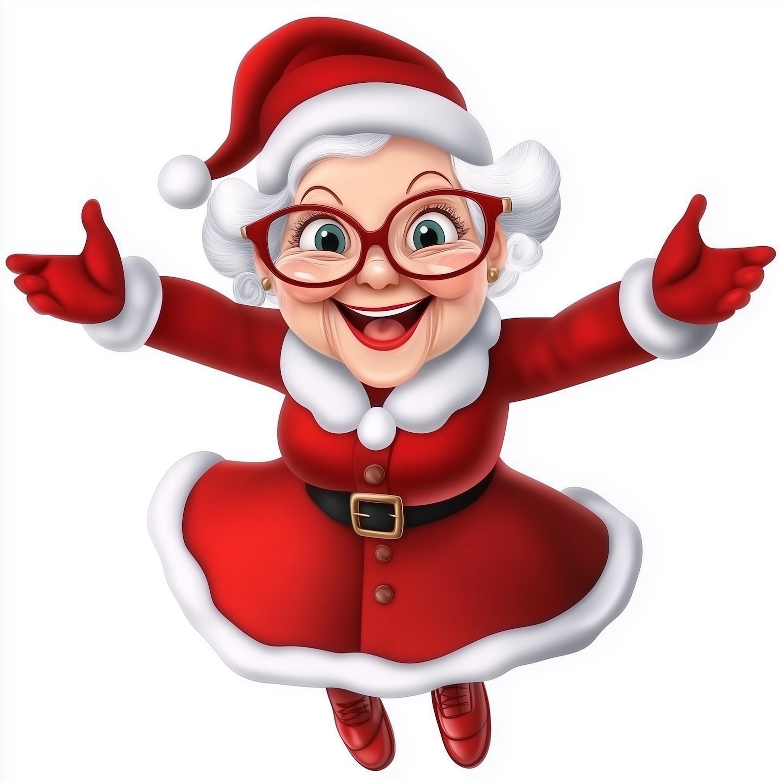 7 Lovely Cartoon Mrs Claus' Christmas PNG Pack – Fun Digital Art ...