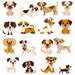 Whimsical Pup Parade: 40 Printable & Digital Cartoon Dog Icons for ...