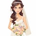 Beautiful Bride Clipart Bundle - 10 Unique PNG Illustrations for ...
