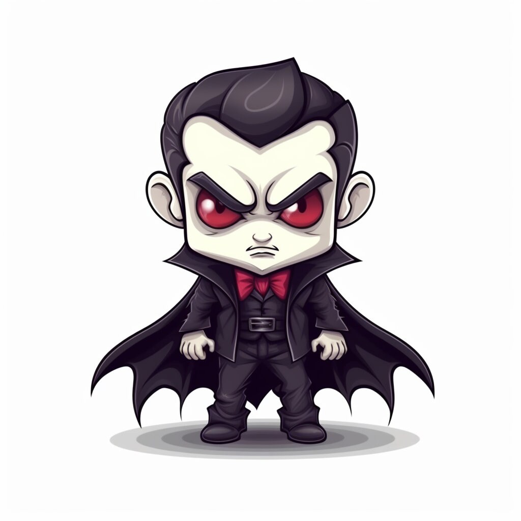 10 Scary Halloween Vampires Cartoons PNG Pack Fun Digital Art/clipart ...