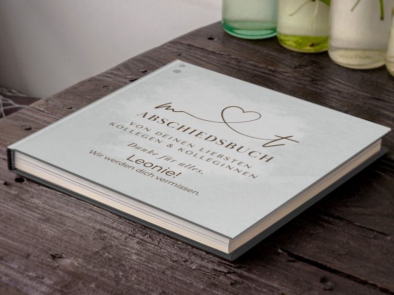 Abschiedsbuch Kollegen Abschiedsgeschenk personalisiert Kollegen ...