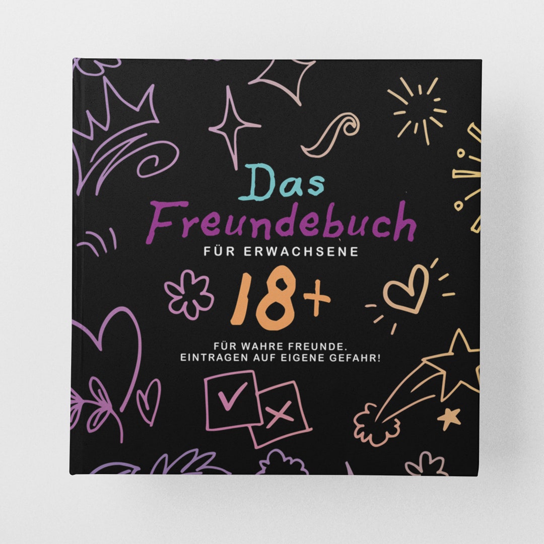 Freundebuch Erwachsene witzig Freundschaftsbuch Geschenk Freunde ...