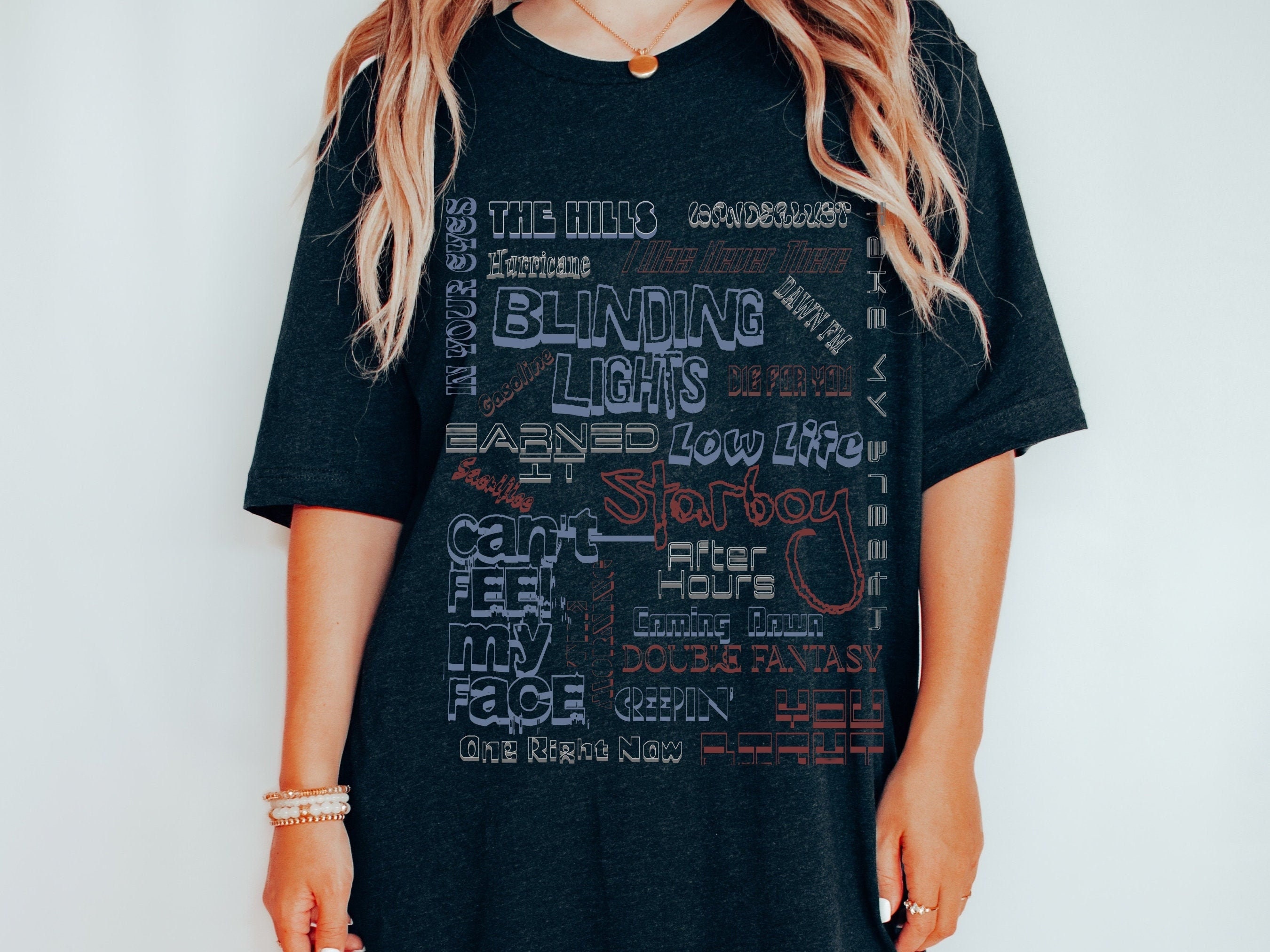 The Weeknd Concert Tracklist Shirt Soft Concert Tour Tshirt - Etsy