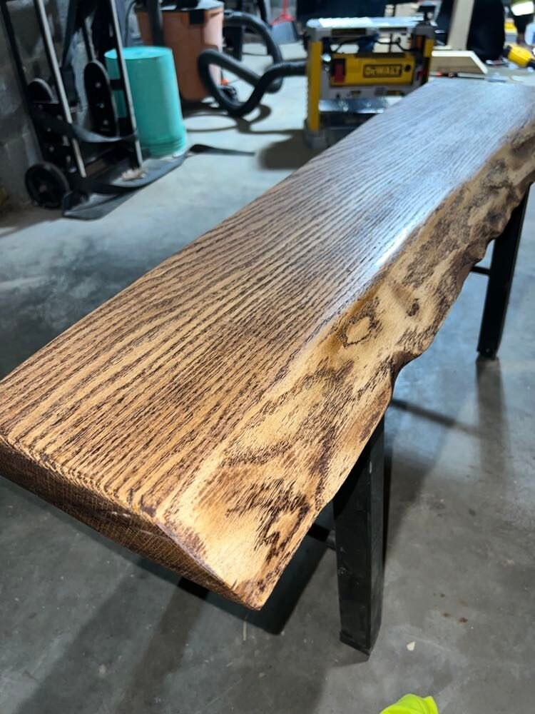 Live Edge Bench - Etsy