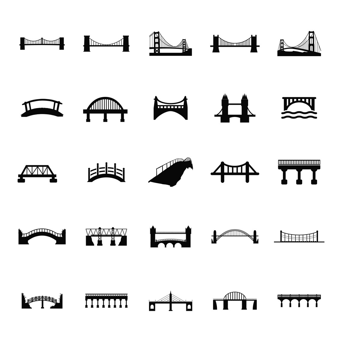 Bridge Svg Bundles, Bridge Svg Design, Bridges Clipart, Bridges PNG ...