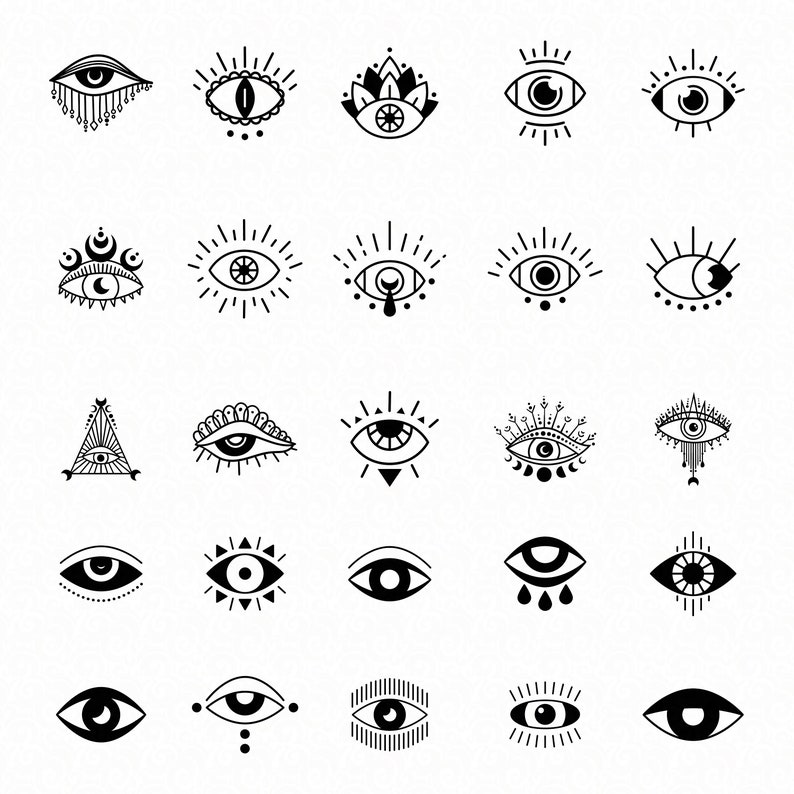 Cute Evil Eye Svg Bundles, One Eye Svg Bundles, Eye Svg Bundles, Evil ...