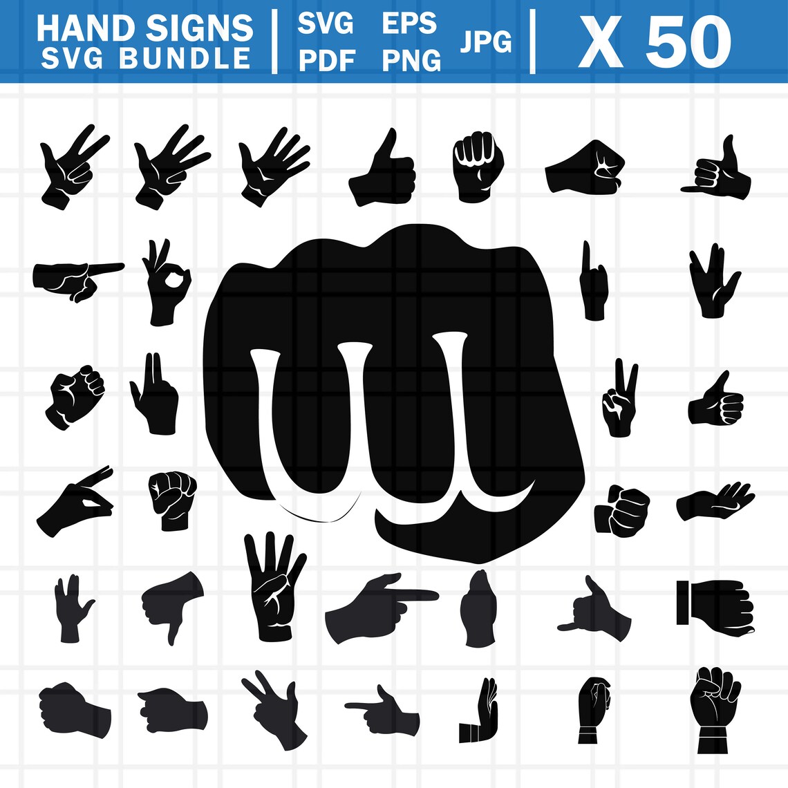 Hand Sign Svg, Hand Svg Clipart, Hand PNG, Hand Images, Winning Hand ...