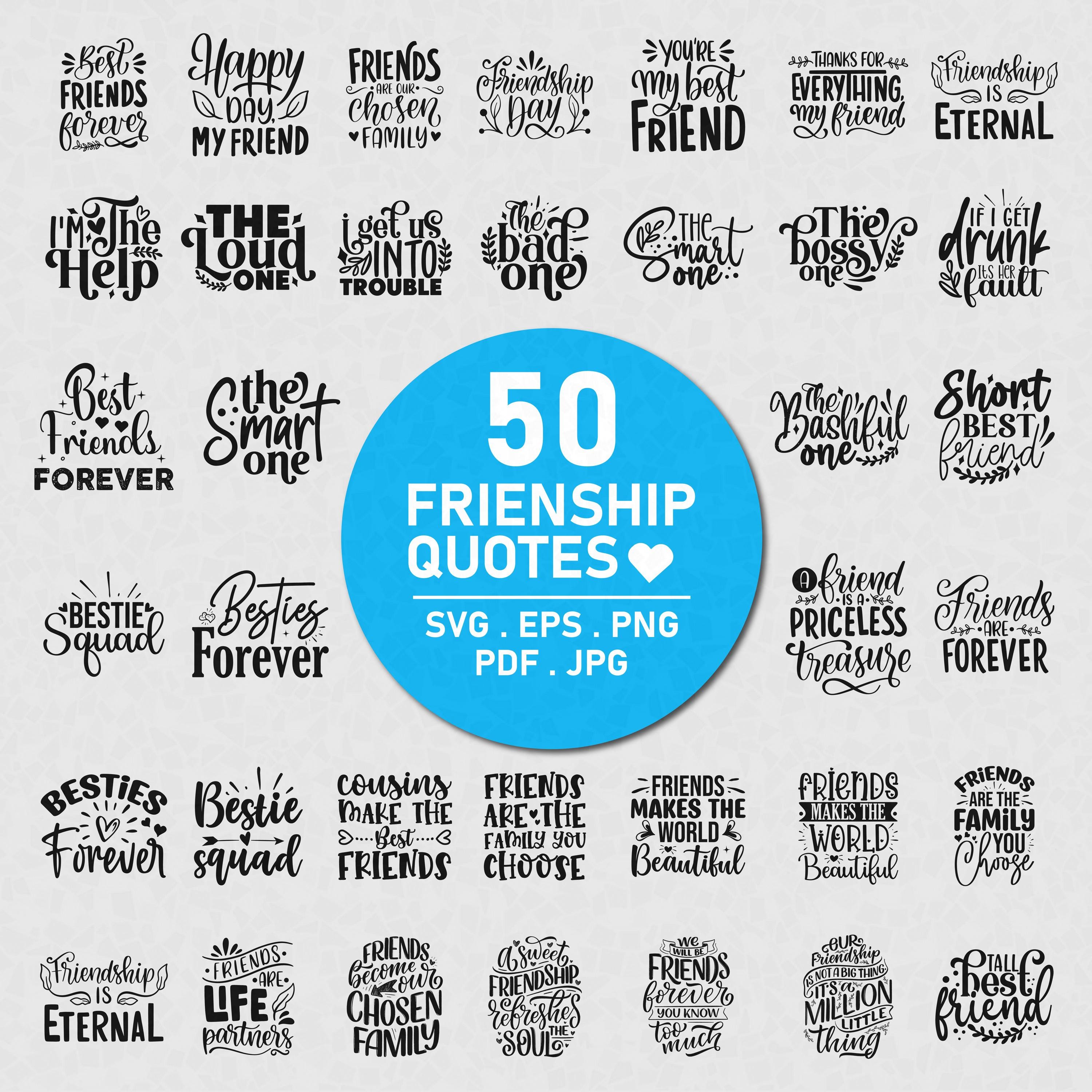 Friendship Quotes Svg, Friends Svg, Girl Friendship Svg, Best Friends ...