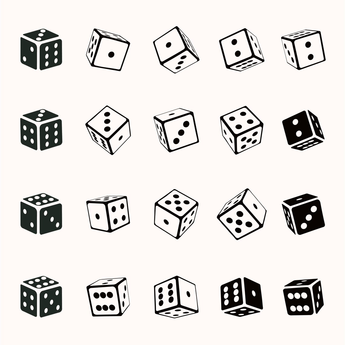 Cute Dice Svg Bundles, Ludo Dice, Dice PNG, Two Dice, Dice Clipart ...