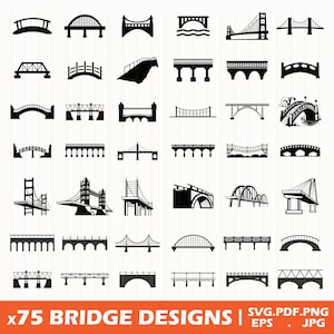 Bridge Svg Bundles, Bridge Svg Design, Bridges Clipart, Bridges PNG ...