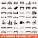 Bridge Svg Bundles, Bridge Svg Design, Bridges Clipart, Bridges PNG ...