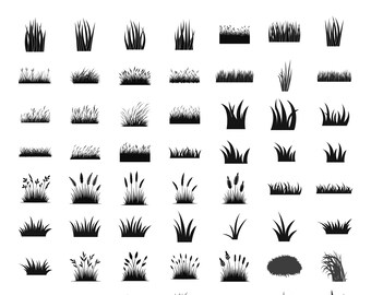 Grass Svg Bundles, Grass Svg Art, Grass Clipart, Grass PNG, Grass ...