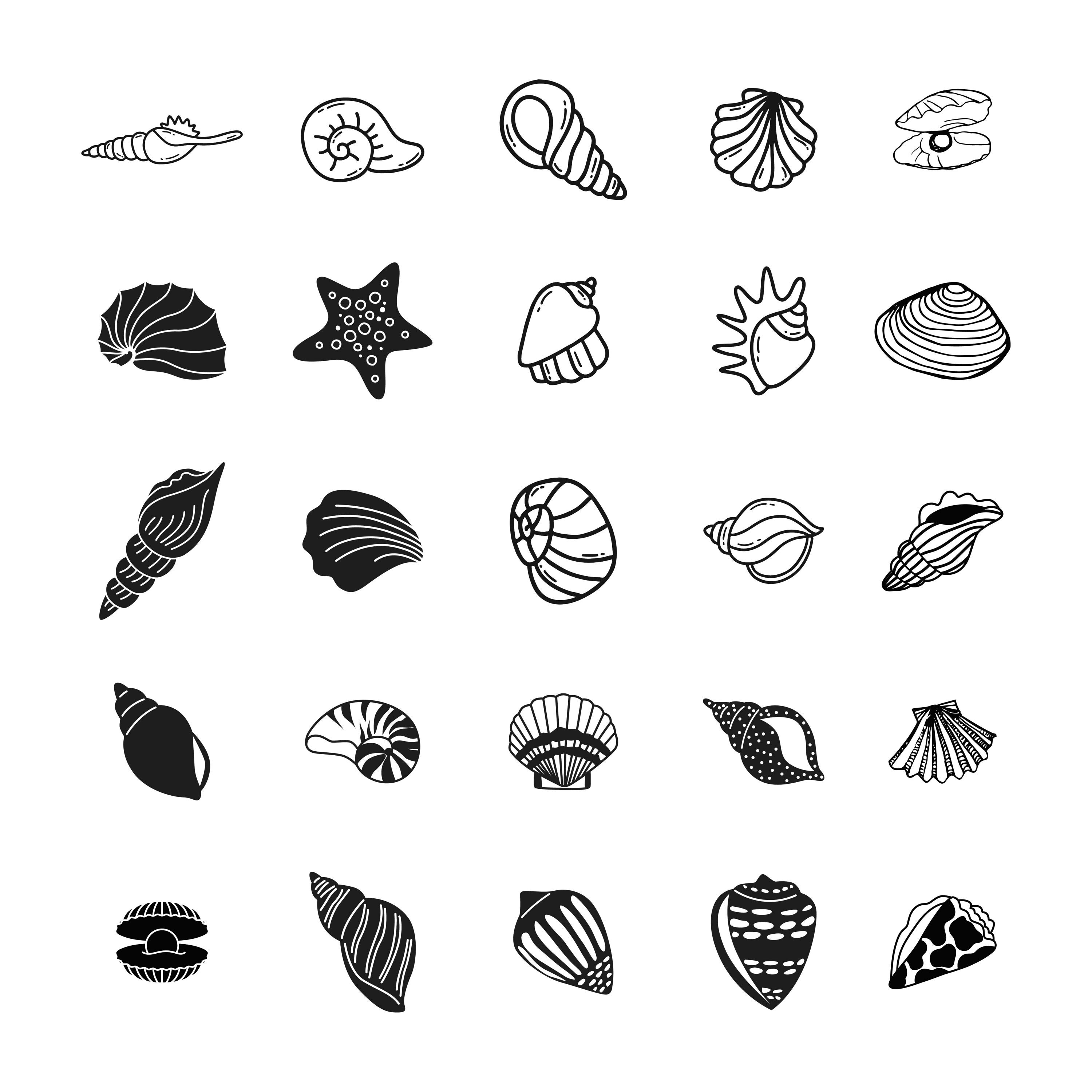 Cute Seashell Svg, Seashell Clipart, Seashell PNG, Sea World Svg ...
