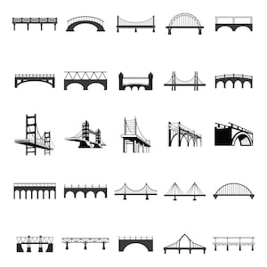 Bridge Svg Bundles, Bridge Svg Design, Bridges Clipart, Bridges PNG ...