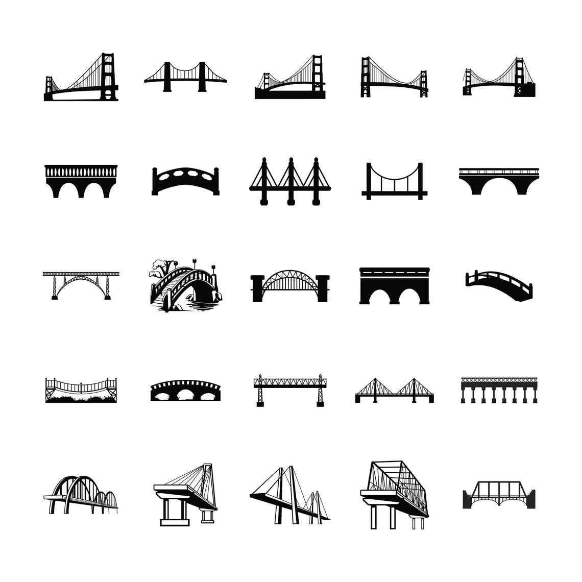 Bridge Svg Bundles, Bridge Svg Design, Bridges Clipart, Bridges PNG ...