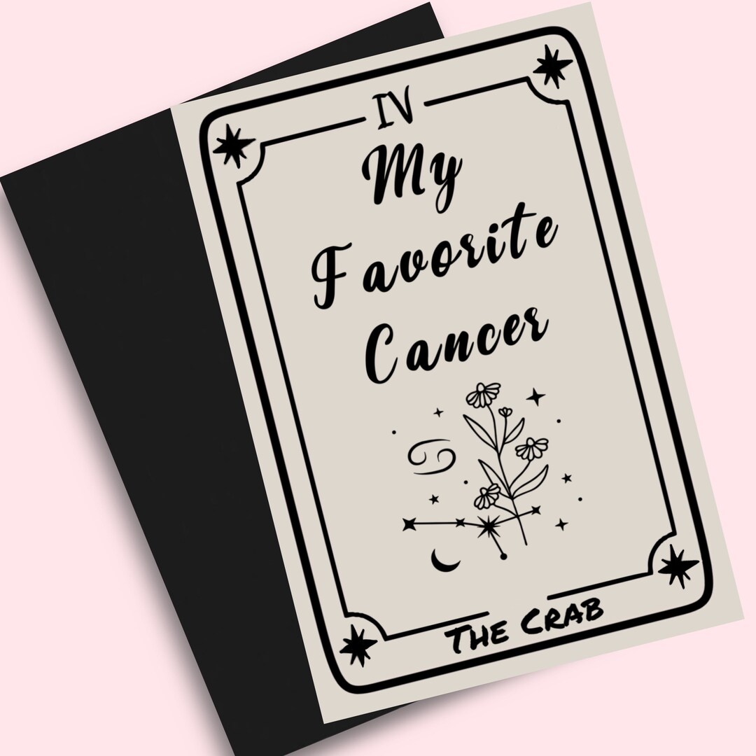 Cancer Tarot Card Greeting Card Matte Card Astrology Greeting Cards My ...