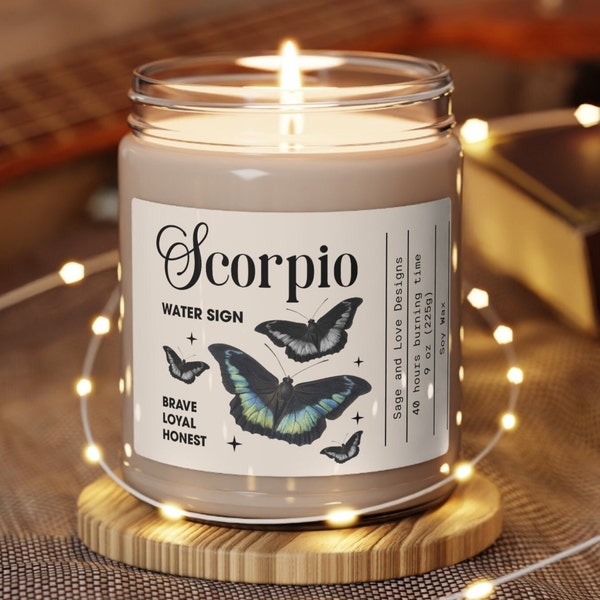 Scorpio Candle - Etsy