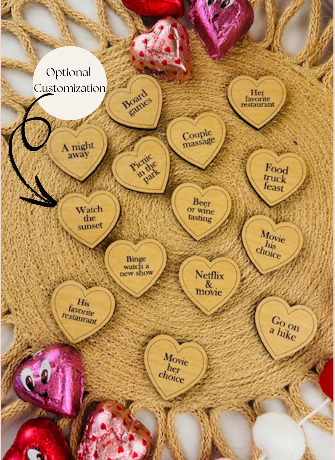 Date Night Tokens, Love Tokens, Couple Tokens, Custom Date Night Tokens ...