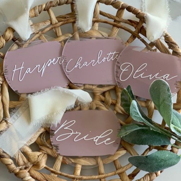 PRINTED Place Cards With Custom Fonts and Colors, Custom Place Cards ...