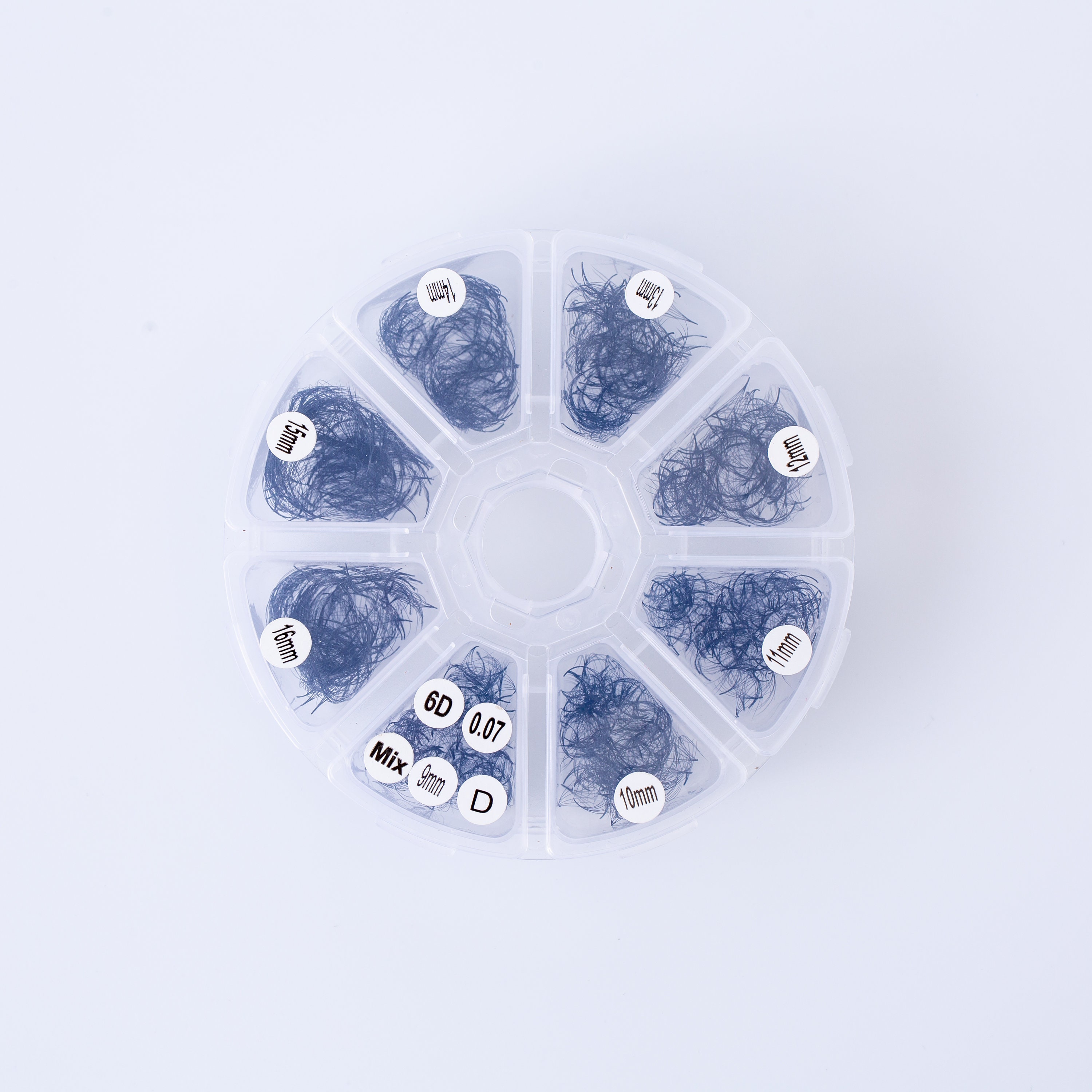 8 Sizes in 1 Box From 9mm to 16mm 6D Volume 1200 Fans Multiple Curls C ...