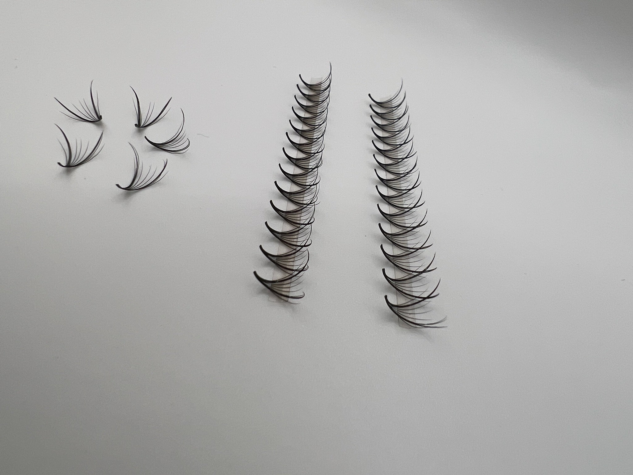 Double Spikes Wispy Premade Fans 8 Sizes in 1 1200 Fans Premade Volume ...