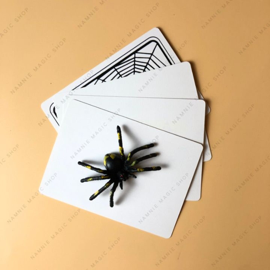 Spider Web Card Magic Trick Street Magic Props Easy to Do for - Etsy UK