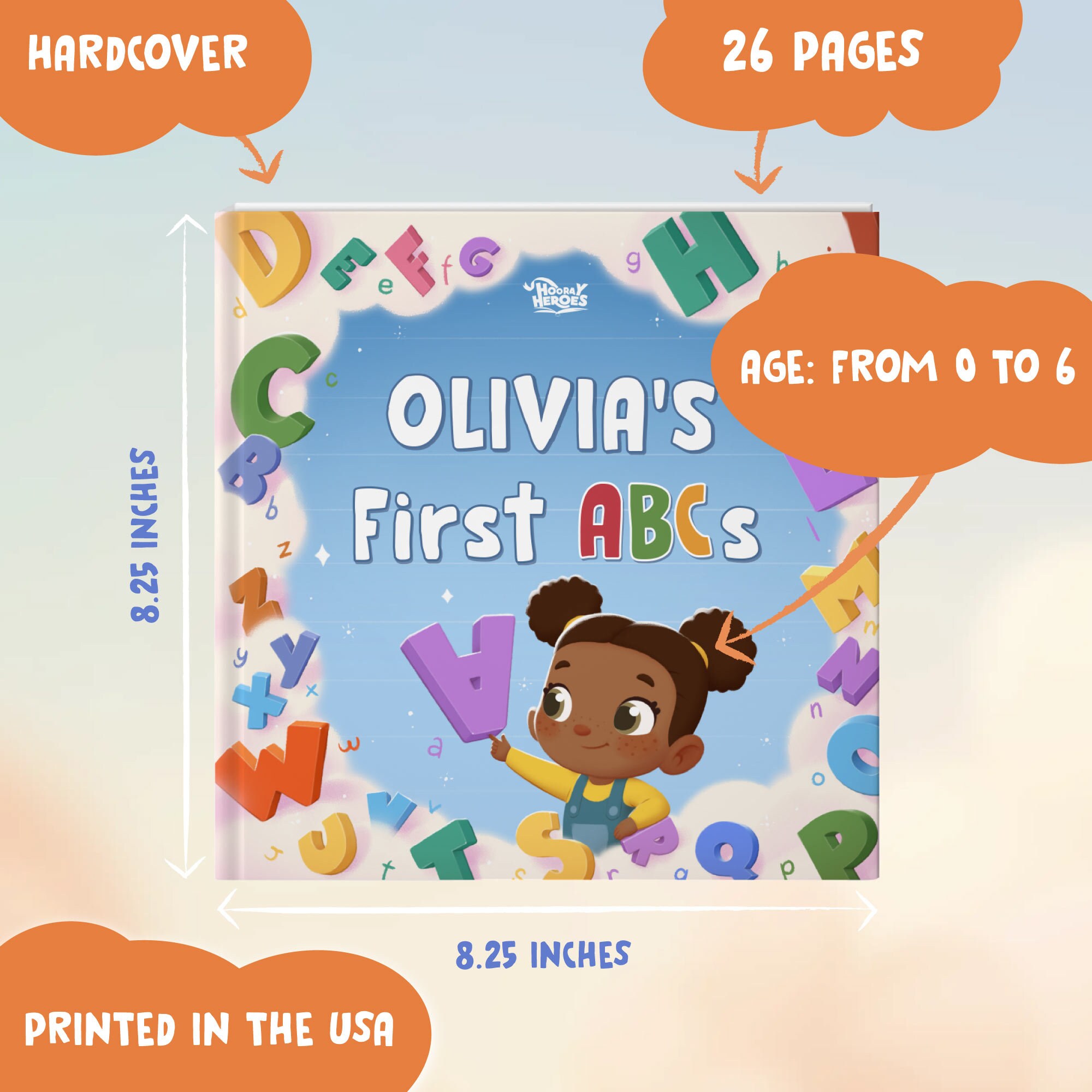 Personalized Book for Kids - ABC Book - Ideal Gift to Learn Words and ...
