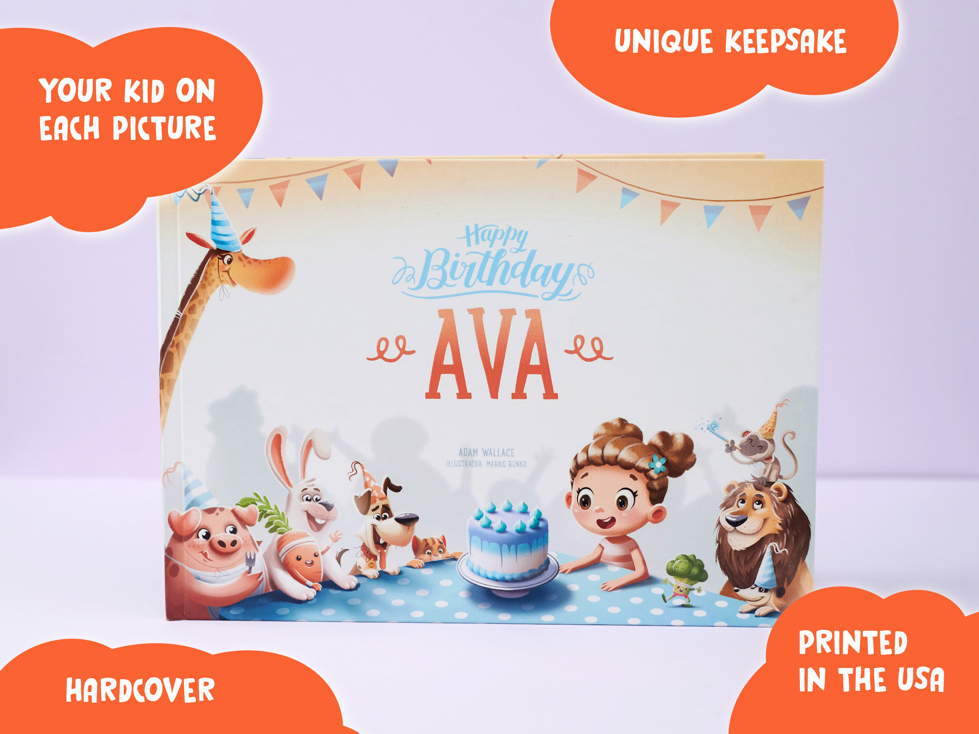 Personalized Birthday Book With Hardcover Happy Birthday the Best and ...