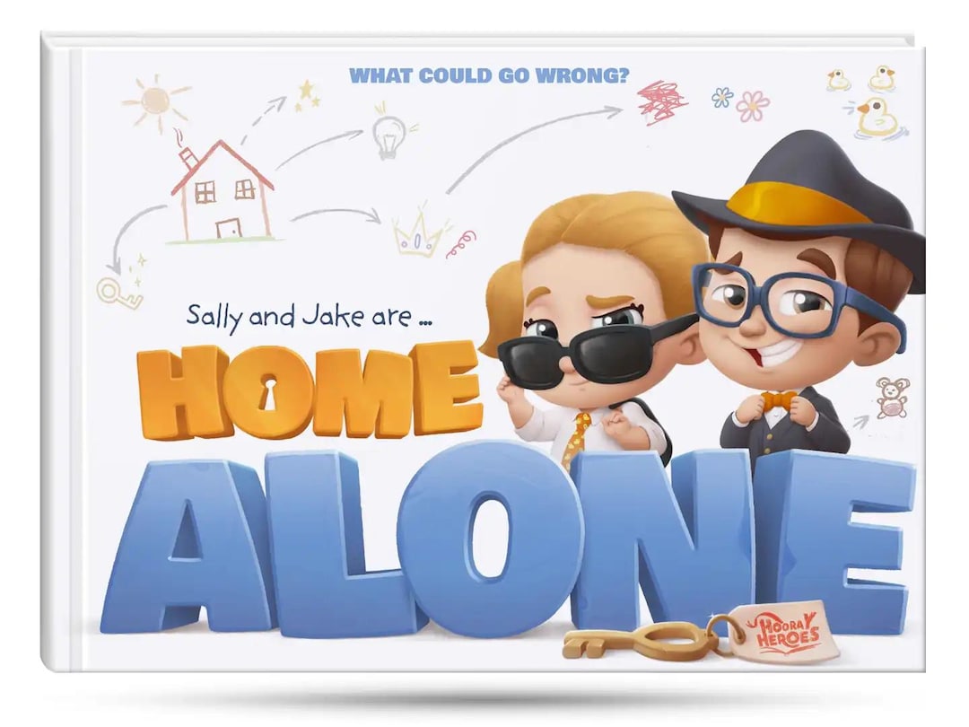 Personalized 'home Alone' Book for Two Children - Etsy