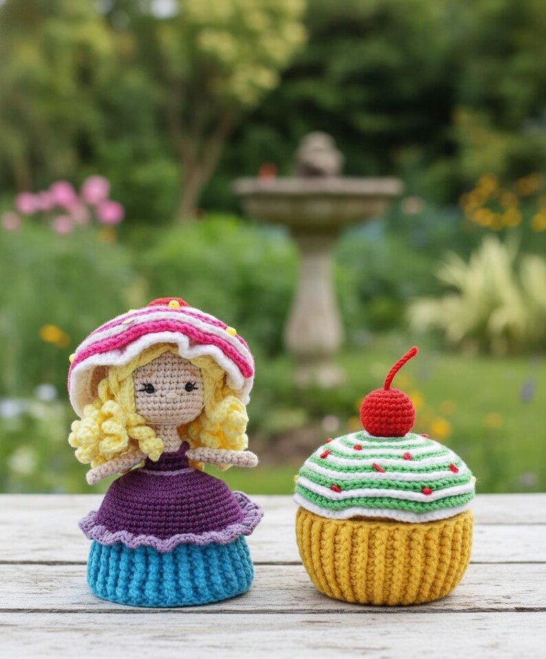 Reversible Cupcake Doll Crochet Pattern, Amigurumi 2 in 1 Toy PDF, Cute ...